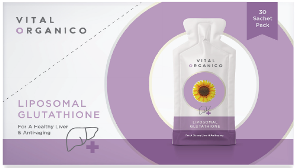 VitalOrganico Liposomal glutathione - 30 sachets box - vitalorganico.ie